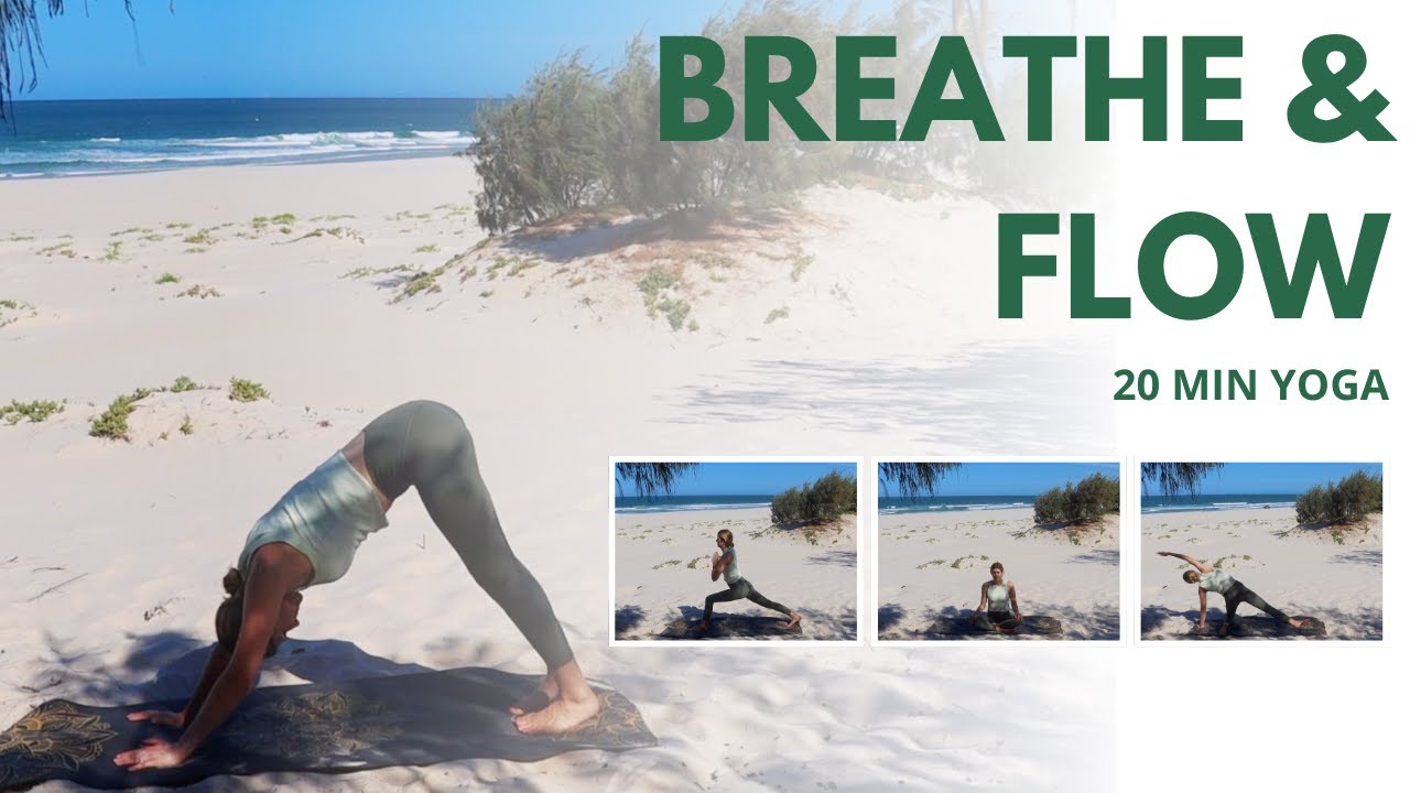 20 MIN BREATHE AND FLOW | YOGA SYNCING BREATH WITH MOVEMENT - YouTube