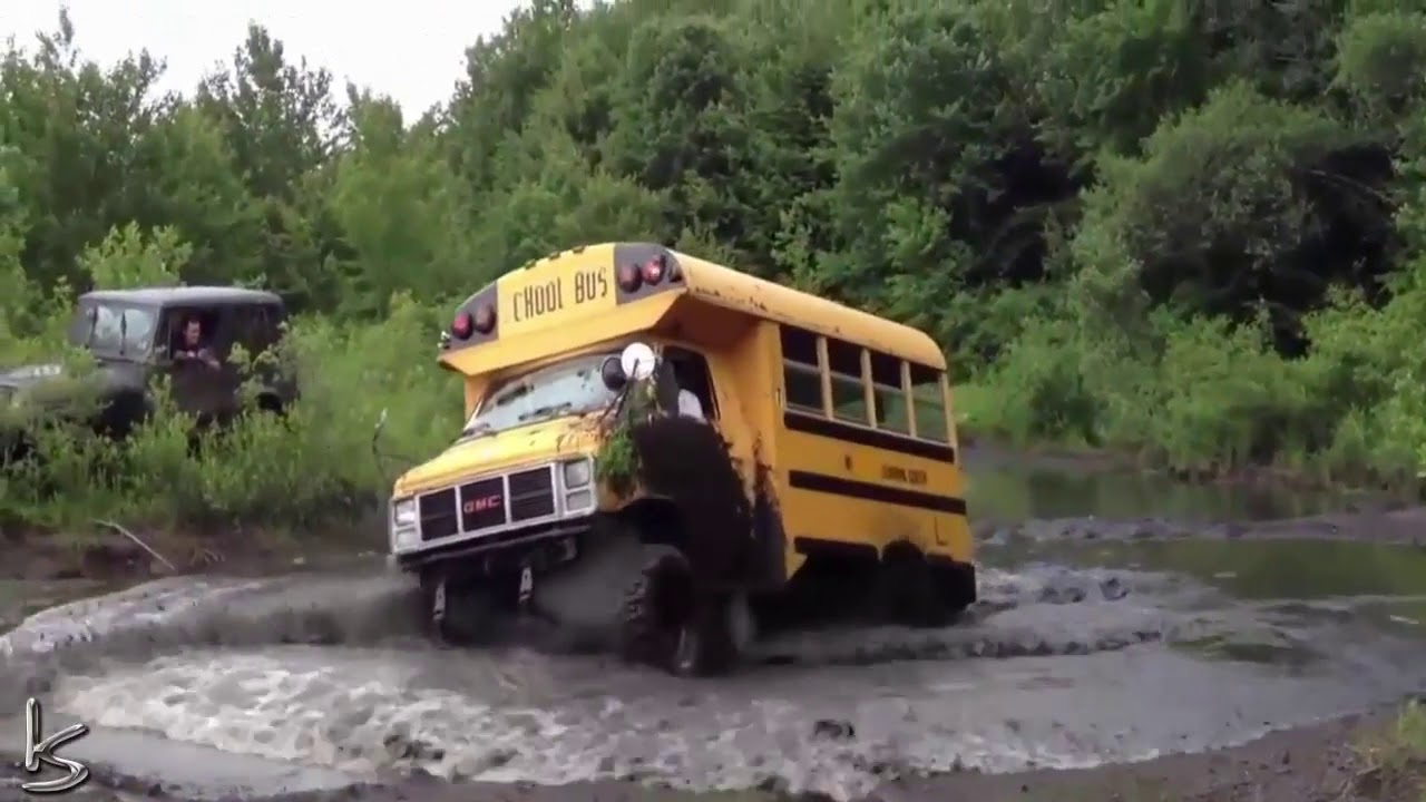 Amazing Bus Driving Skills | Extreme Bus Off Roads in Mudding Roads ...