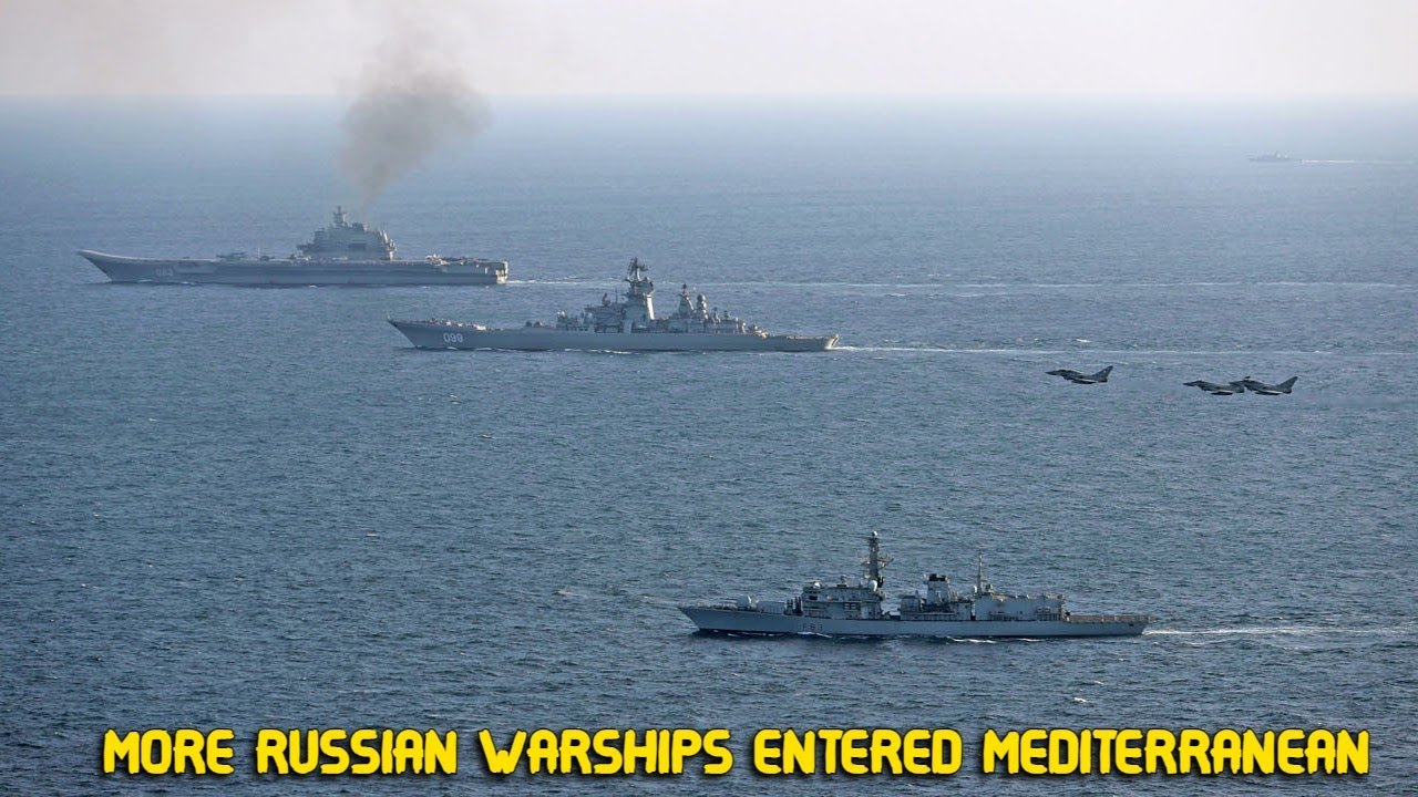 Three more Russian warships entered the Mediterranean - YouTube