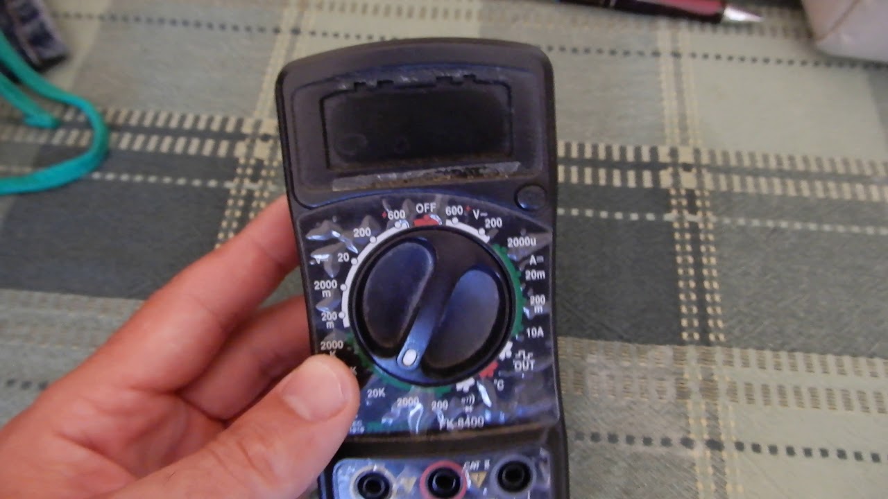 multimeter LCD display on sunlight - YouTube