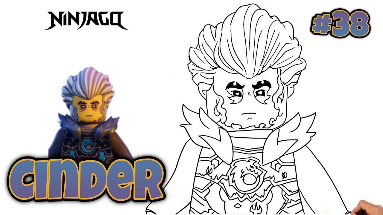 How To Draw CINDER | Ninjago: Dragons Rising | 100 DRAWING SERIES # ...