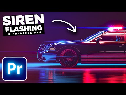 Police Siren FLASHING LIGHTS Overlay In Premiere Pro