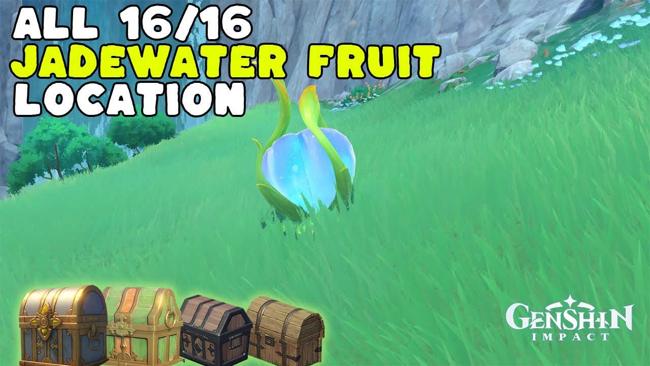 All 16 Jadewater Fruit Location - Genshin Impact - YouTube