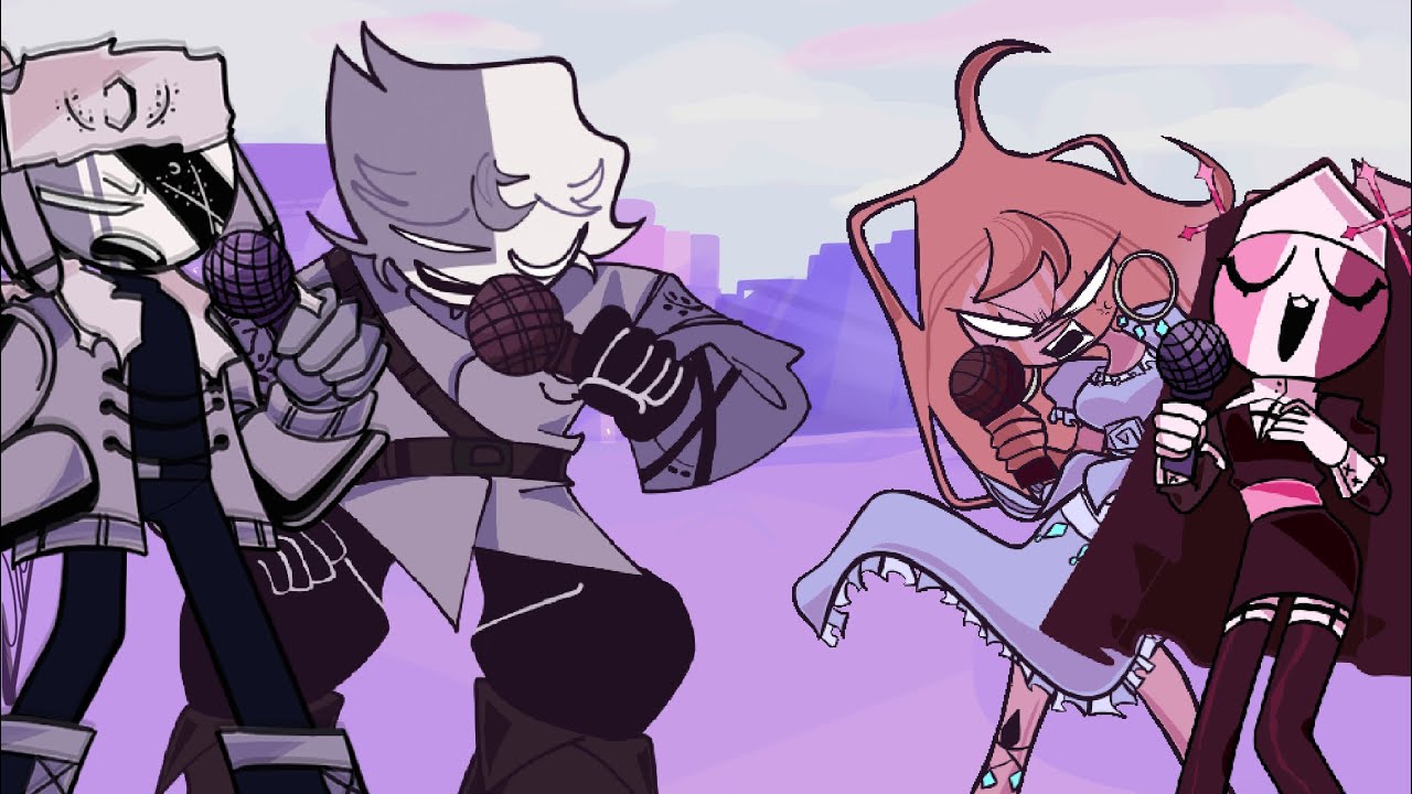 FNF Khriost Anatole and Ruv vs Roza and Sarv(Read desc) - YouTube