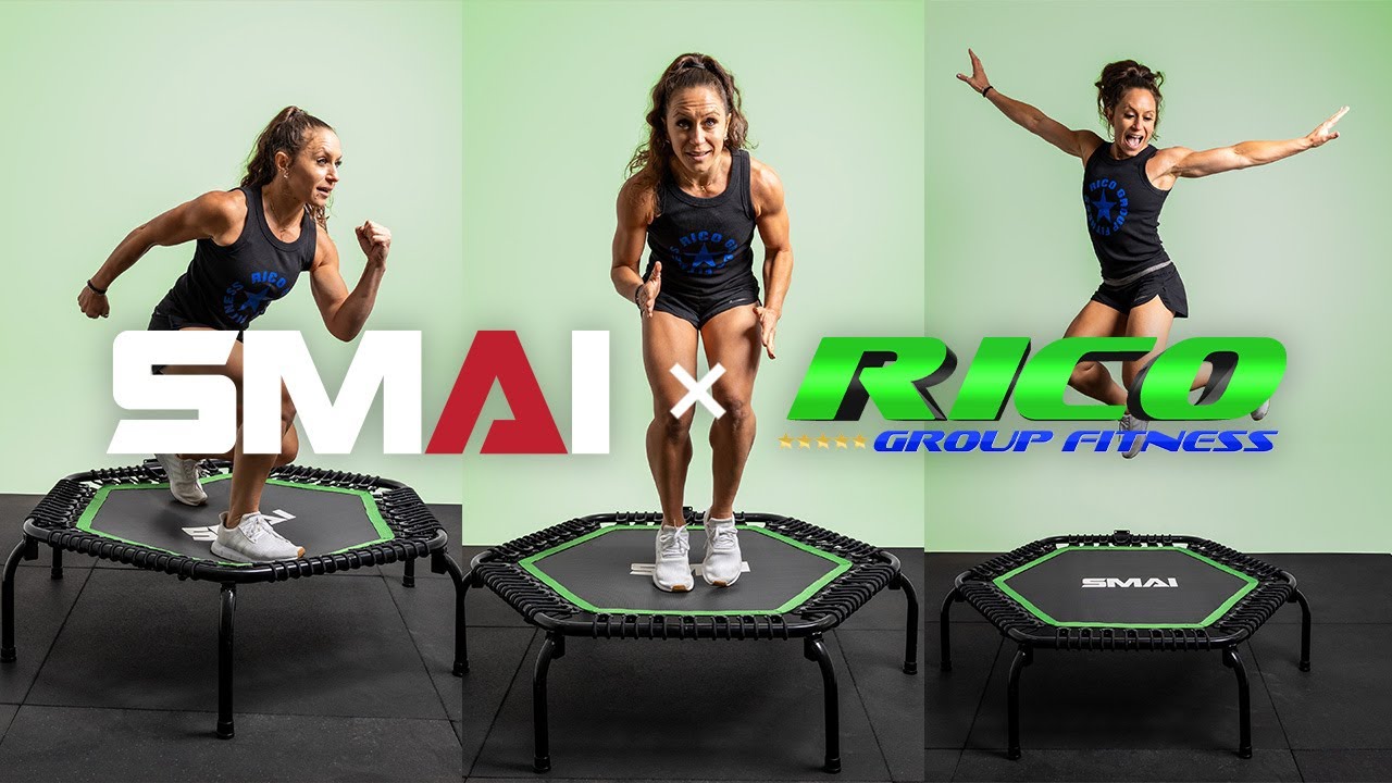 5 Minute Beginner Trampoline Workout - Rico Group Fitness - YouTube