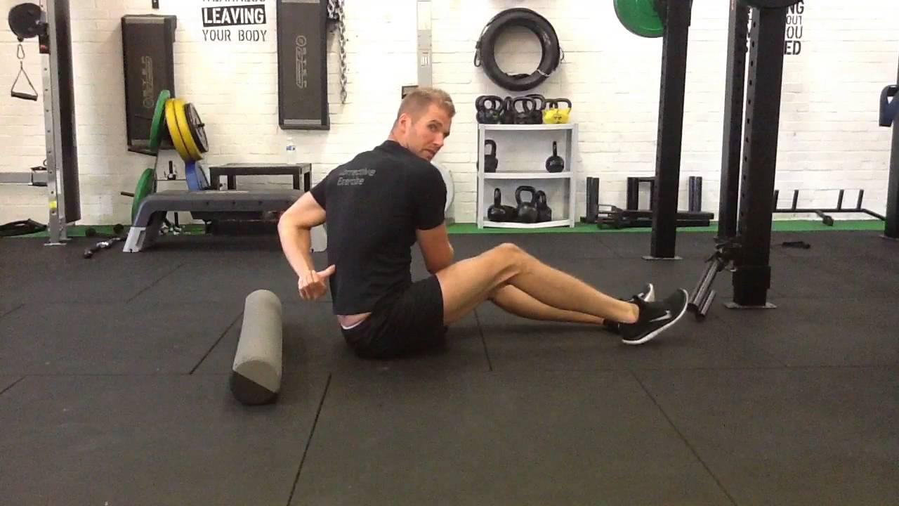 Foam roll and static stretch - Thoracic spine - YouTube