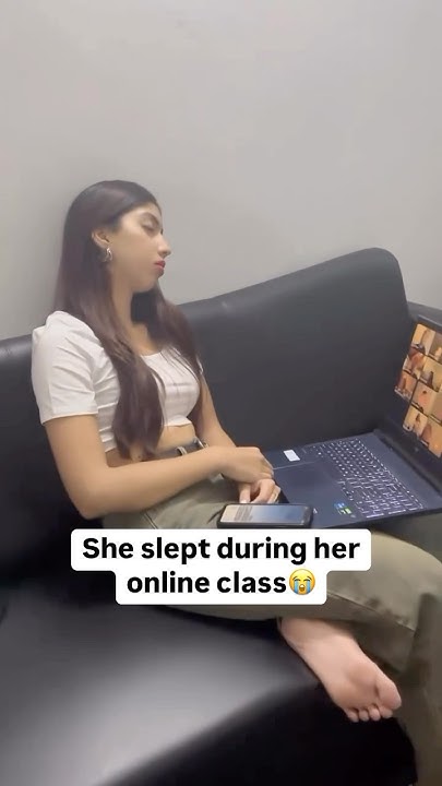 My sister was sleeping in her online class😭#trending #coding #ai #python #cs #java #viral # ...