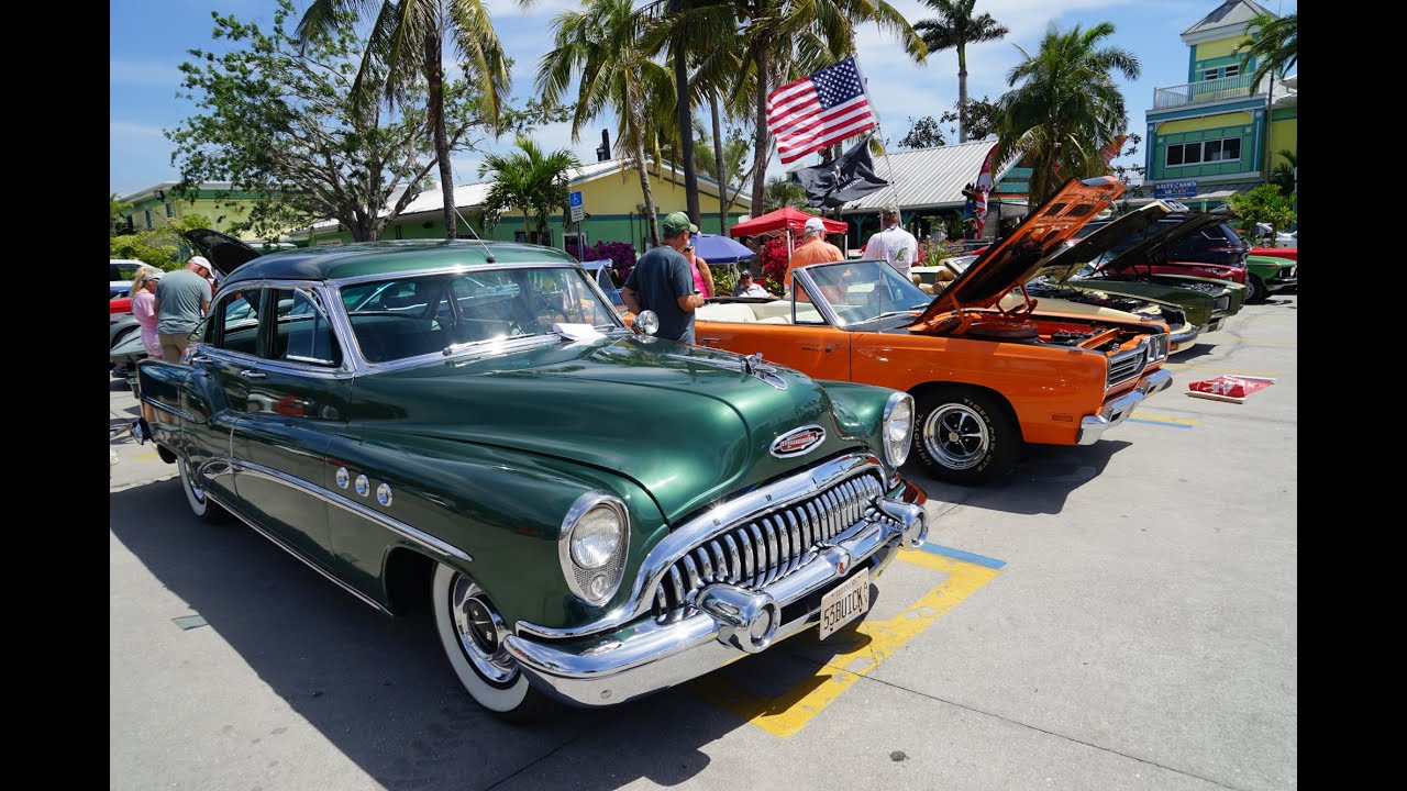 CAR SHOW AT PARROT KEY GRILL FORT MYERS BEACH FLORIDA 4/1/2024 - YouTube