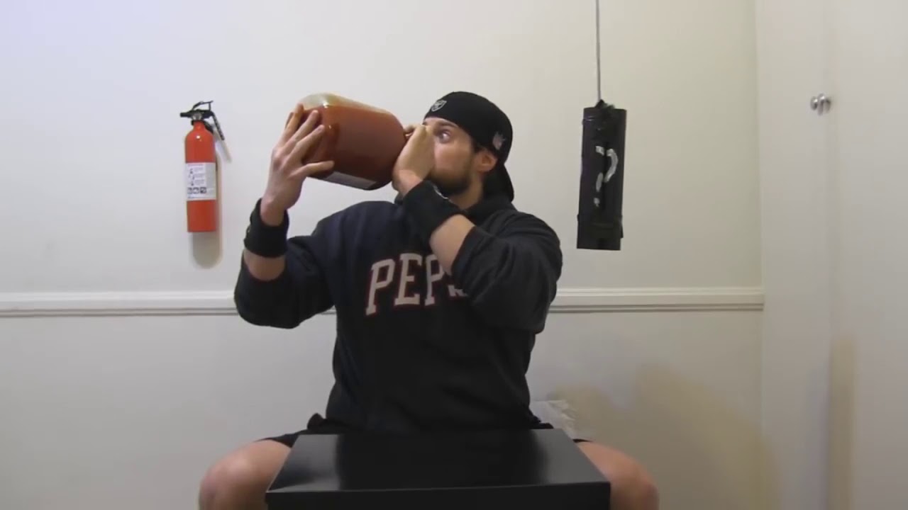 la beast hits the chug jug - YouTube