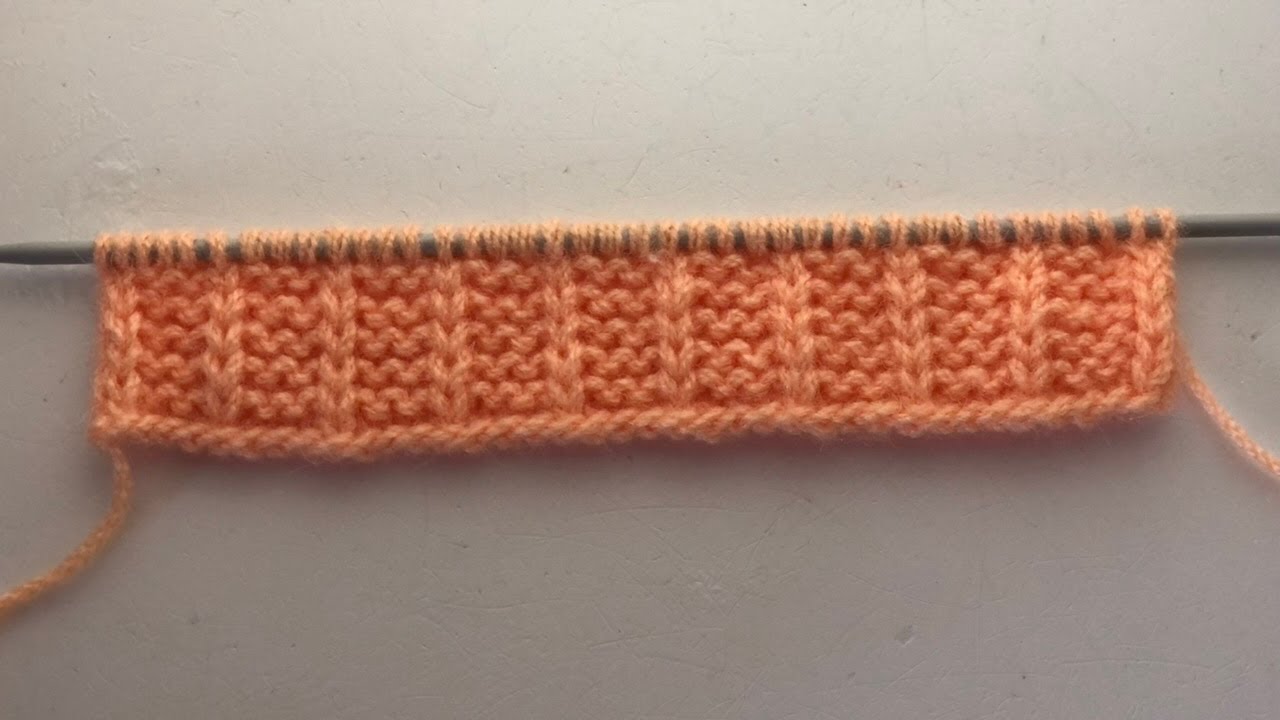 Knitting Border Design - YouTube