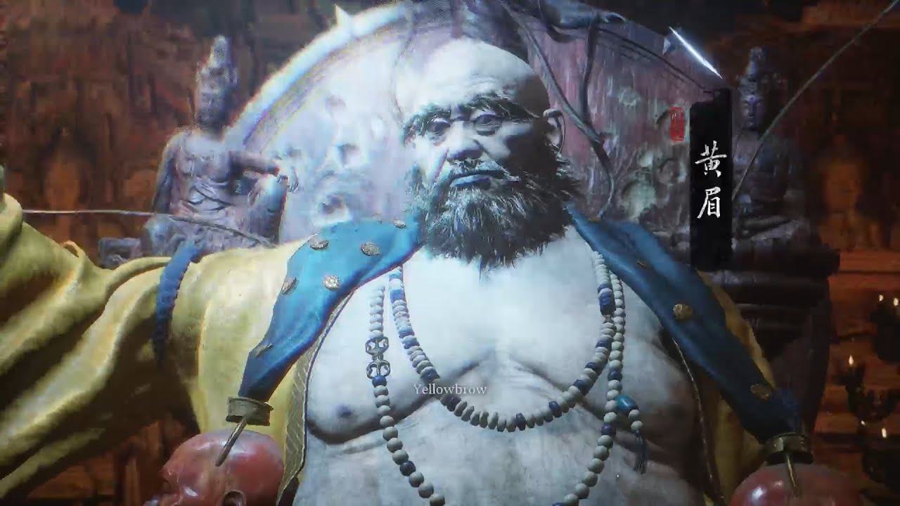 Yellowbrow & Macaque Chief Boss Fights - Black Myth Wukong - YouTube