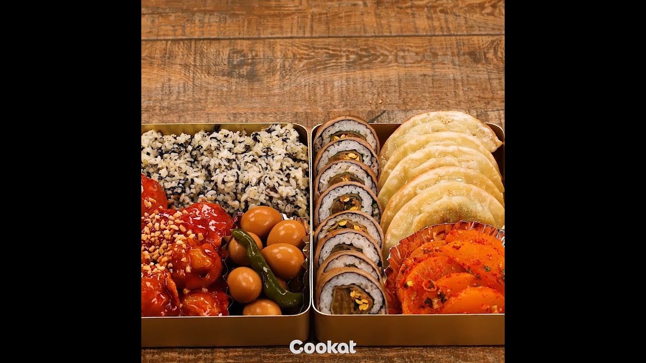 [Cookat Hong Kong] 韓式午餐盒 Korean Lunch Box Set - YouTube
