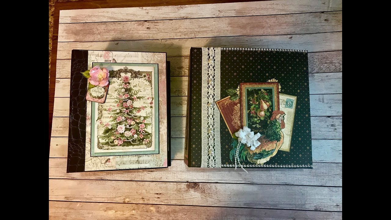 GRAPHIC 45 FRENCH COUNTRY & STAMPERIA PINK XMS ALBUMS FOR SALE SHELLIE ...