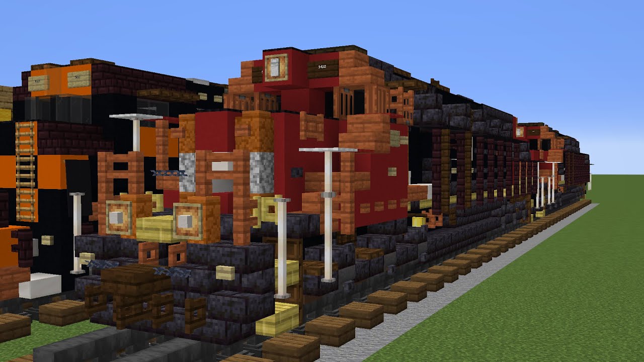 Minecraft Tutorial: How To Build A CN EMD SD60 - YouTube