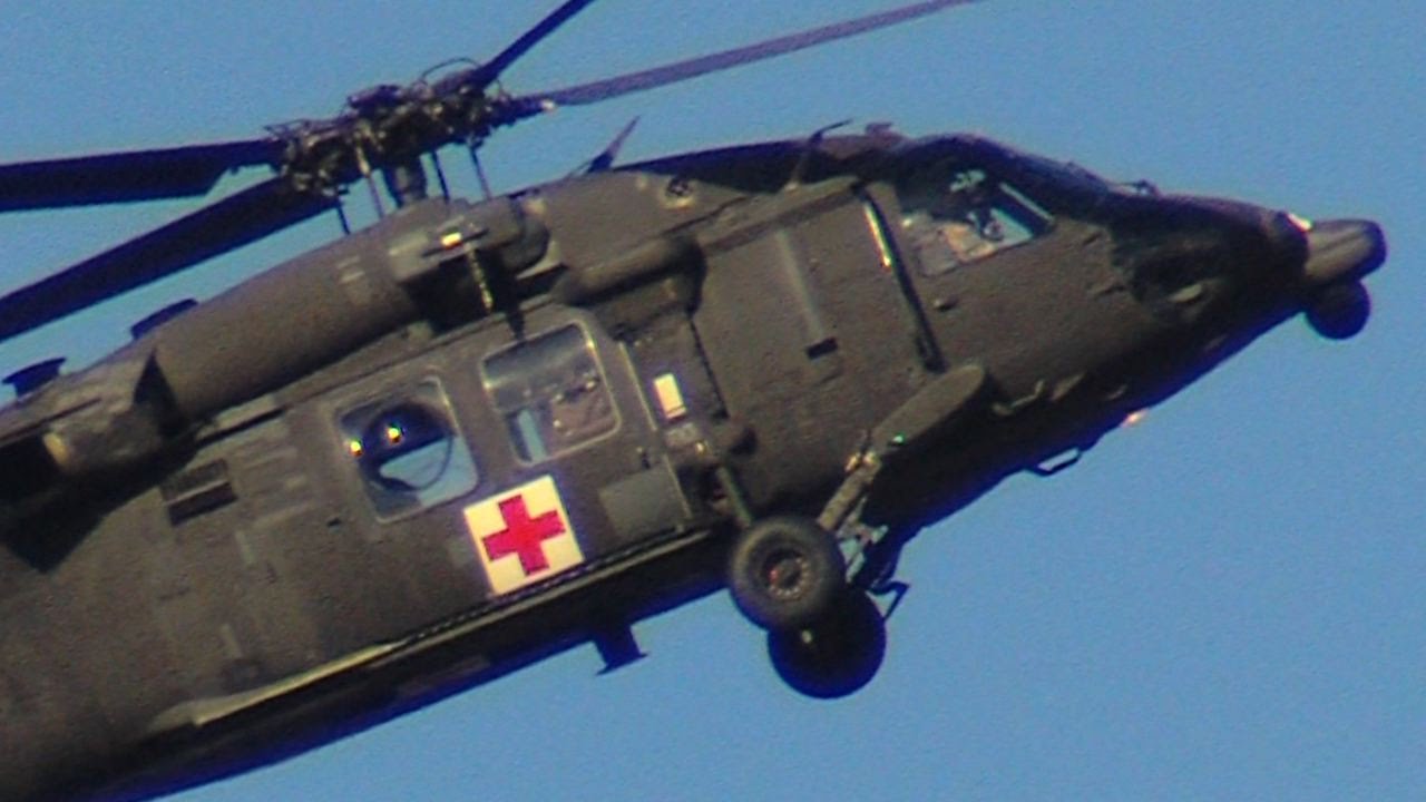 US Army Sikorsky UH-60 Black hawk departing HWD - YouTube