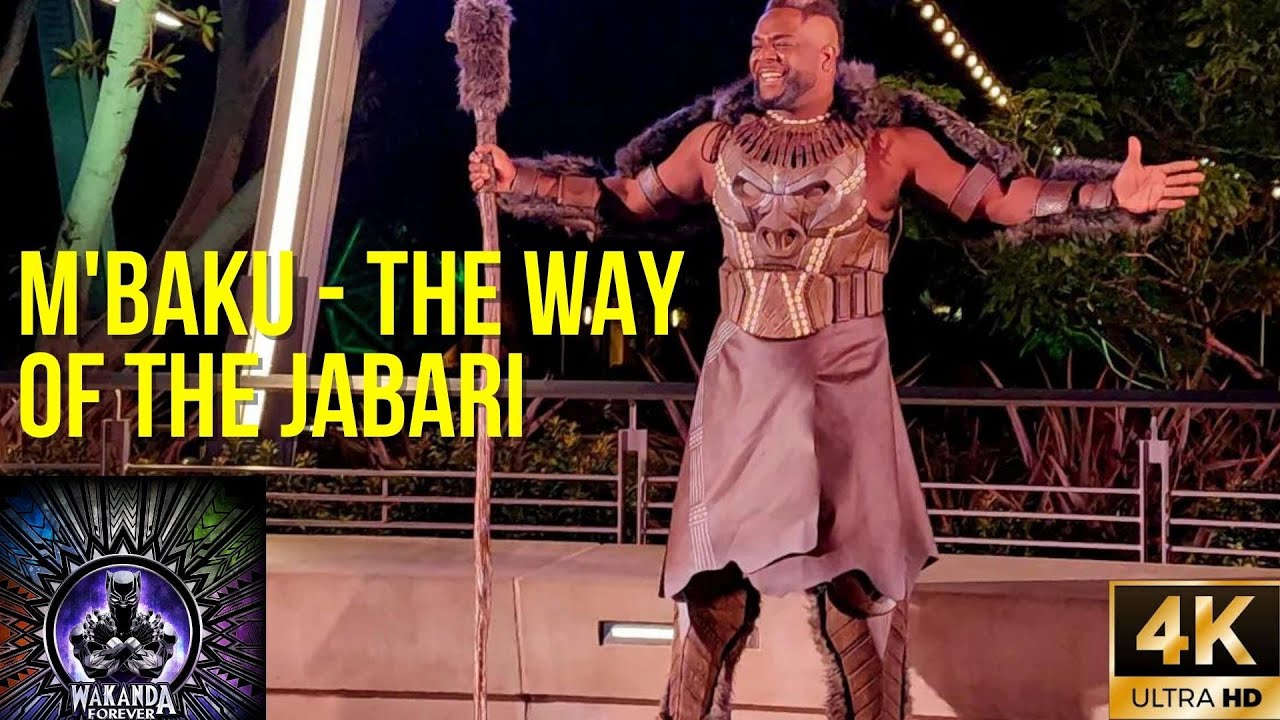 [FULL SHOW] M'Baku - The Way of the Jabari | Disney California ...