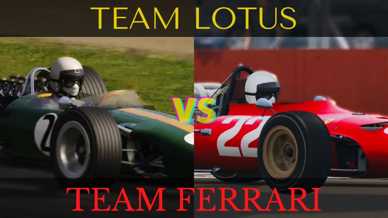 Classic F1 Battle ! Team Ferrari Vs Team Lotus 1967 at Silverstone ...
