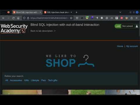 1.12 Lab: Blind SQL injection with out-of-band interaction | 2023 - YouTube