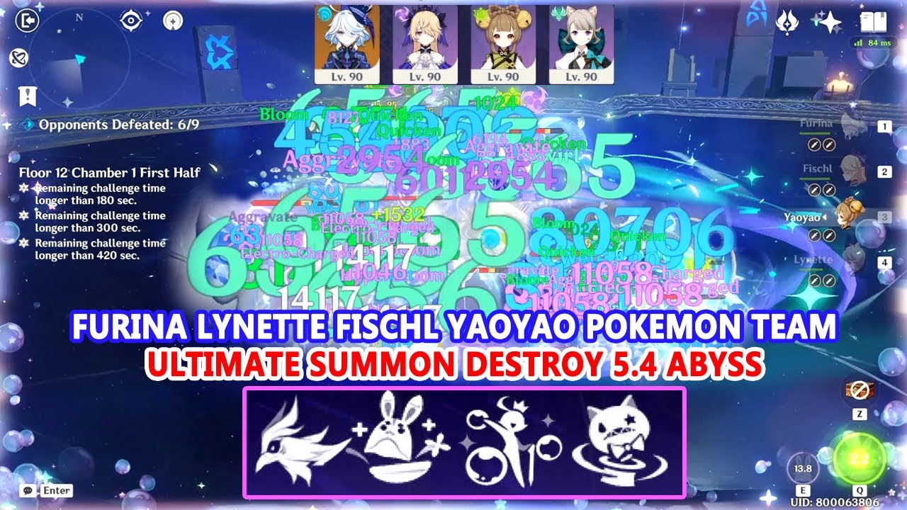 Furina Lynette Fischl Yaoyao Pokemon Team so Satisfying - Ultimate ...