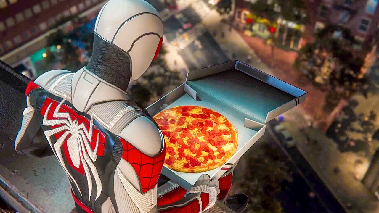 Spider-Man Remastered PS5 - It's Pizza Time Scene - YouTube