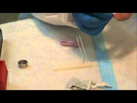 spotting 3 mm with capillary and finger prick - YouTube