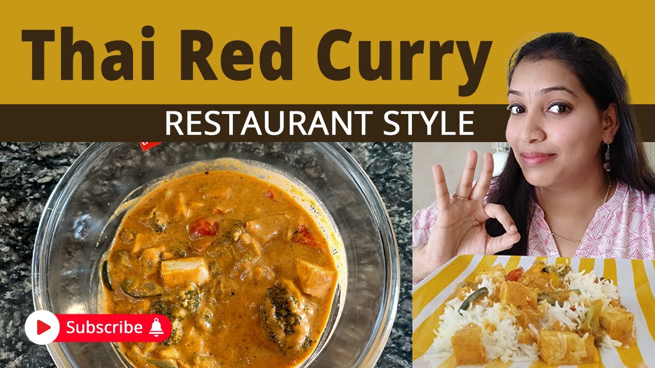 #RedThaiCurry Red Thai Curry Recipe with Steamed Rice - YouTube