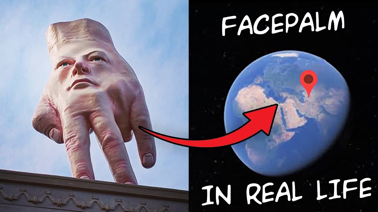 Facepalm In Real Life On Google Earth - YouTube