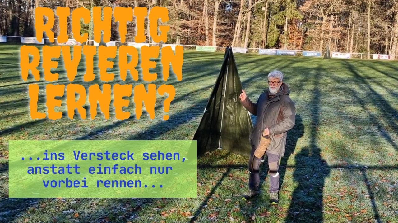 Richtig revieren lernen - ins Versteck sehen, anstatt einfach vorbei ...