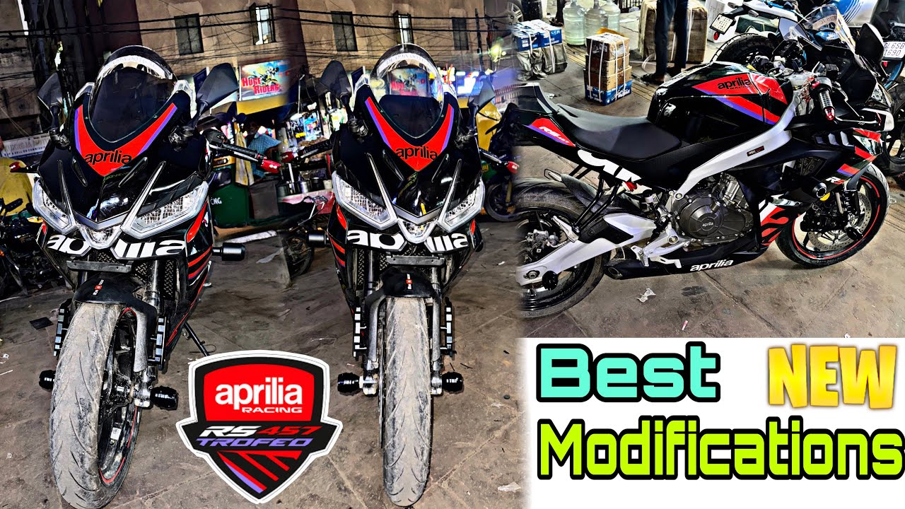 Aprilia RS 457 की ज़बरदस्त Modification | Radiator Grill | RS 457 ...