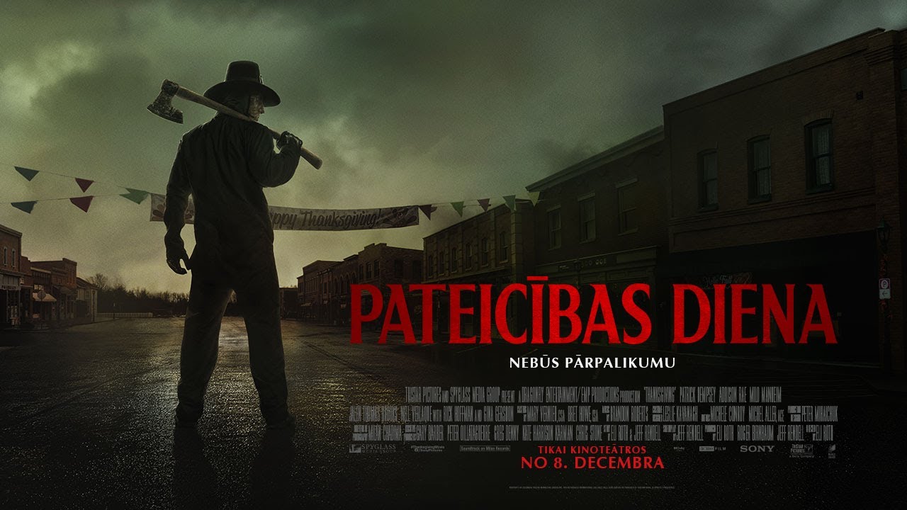 Šausmu filma "Pateicības diena" - kino no 8. decembra! - YouTube