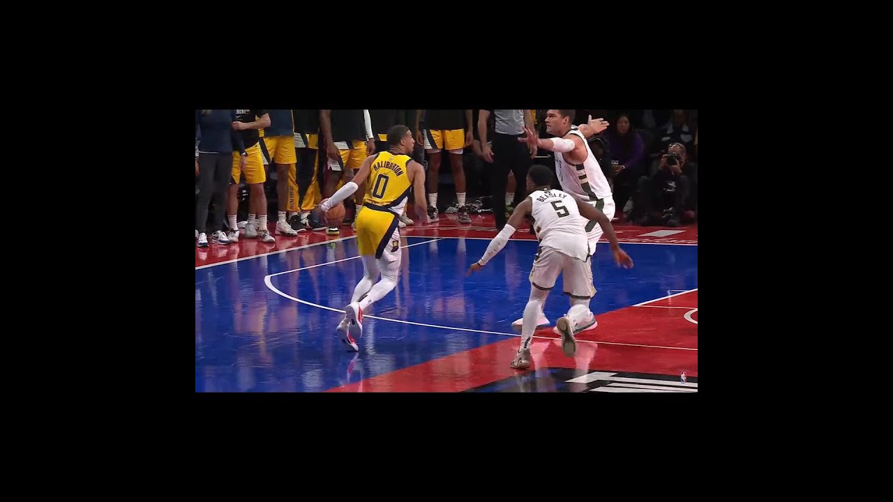 Tyrese Haliburton dagger three #pacers #NBA #Milwaukee #bucks # ...