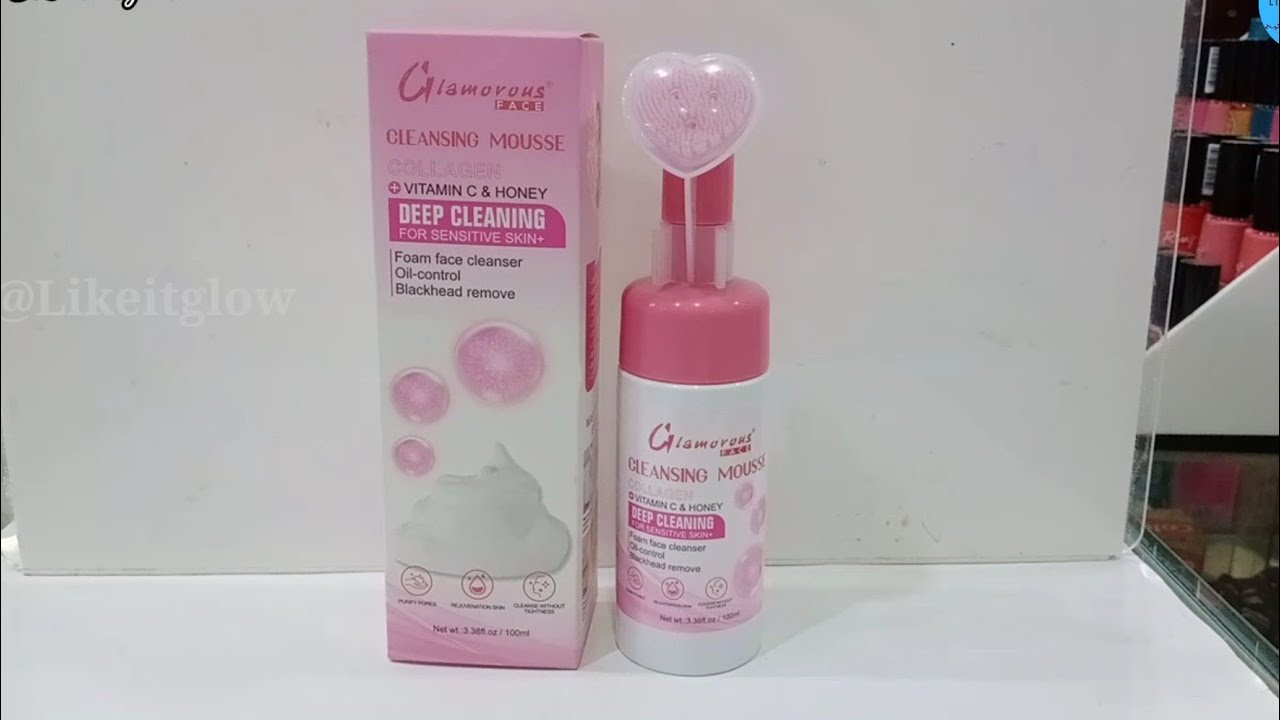 glamorous cleansing mousse vitamin c|| cleansing mousse|| deep cleaning ...