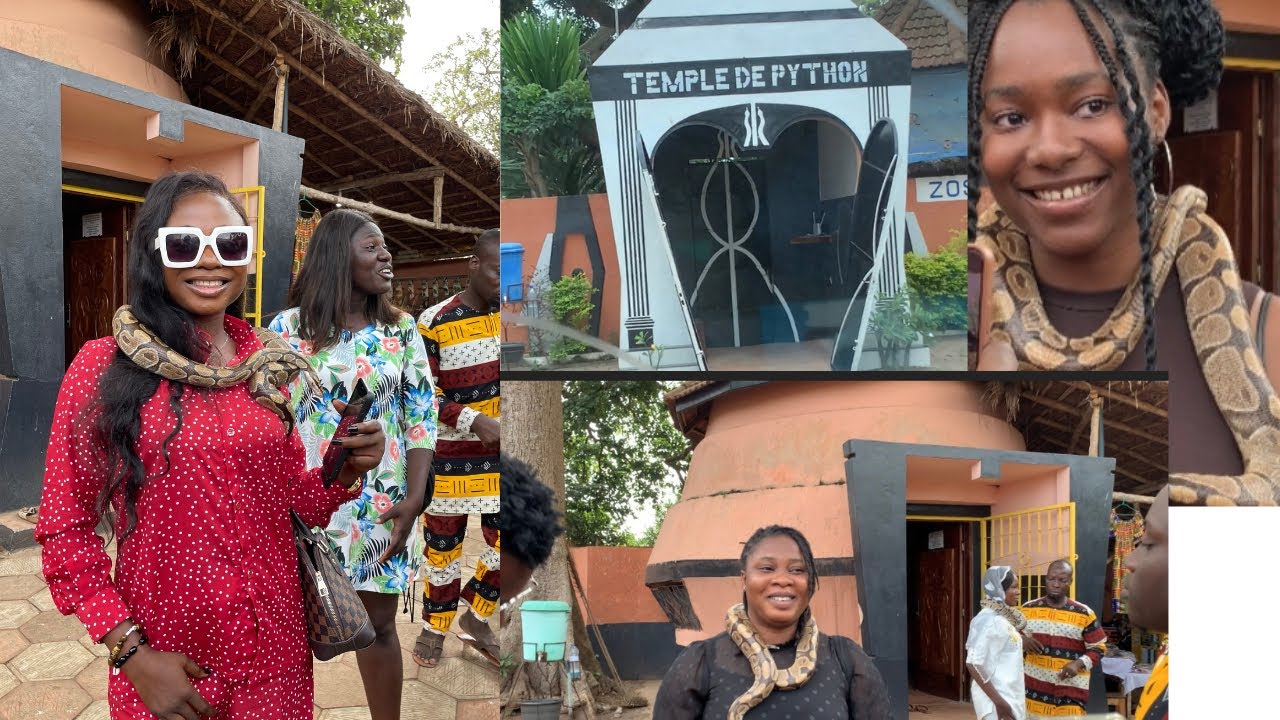 Unbelievable😳: Come with us to a Python temple in Ouida #beninrepublic ...