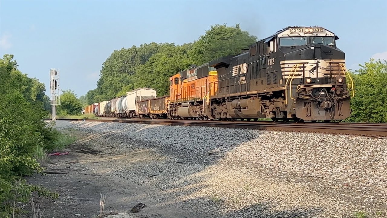 NS Dayton District-3 Trains NS170, 116, & 171 7-27-2023 - YouTube