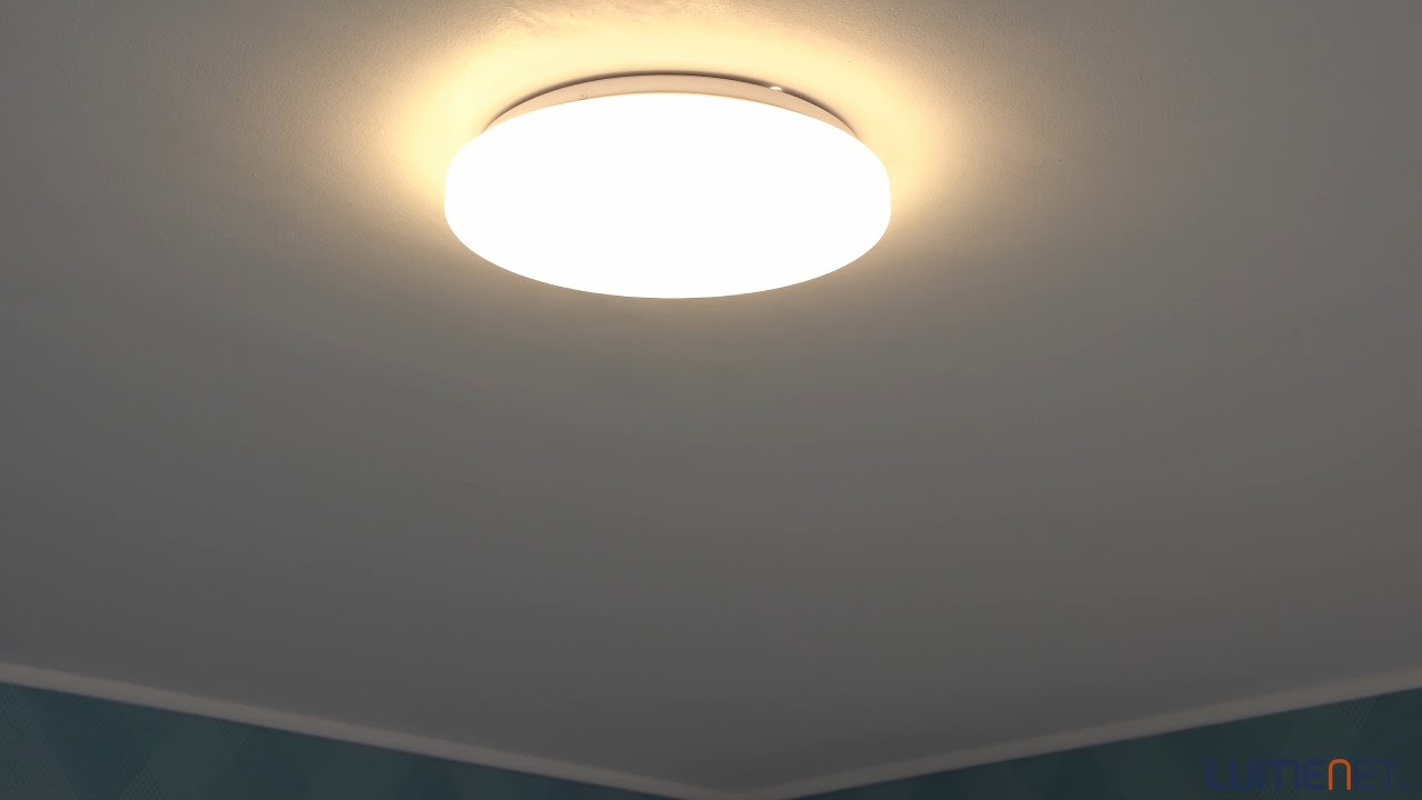 Wall/ceiling LED lamp 20W 3000K 1400lm (Tarug) - YouTube