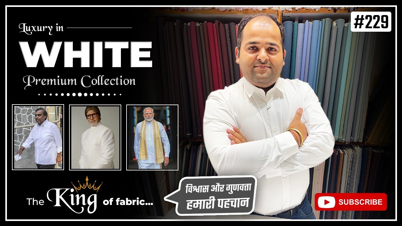 Premium & Luxury White Fabrics | Premium Collection Showcase | The King ...