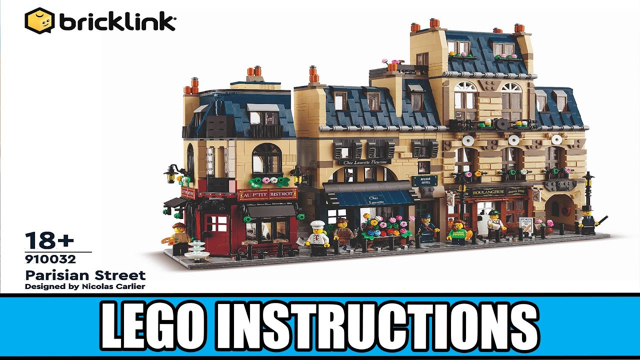 LEGO Instructions - Bricklink - 910032 - Parisian Street - Designer ...
