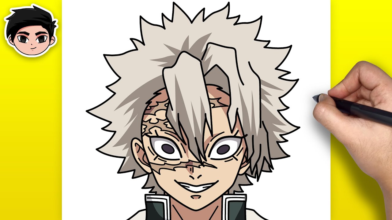 How to Draw Sanemi from Demon Slayer | Easy Step-by-Step - YouTube