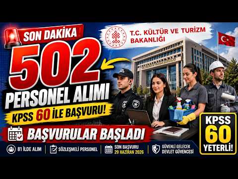 KPSS 60 PUANLA ATAMA! | Kültür Bakanlığı 502 Memur Alımı Başladı!