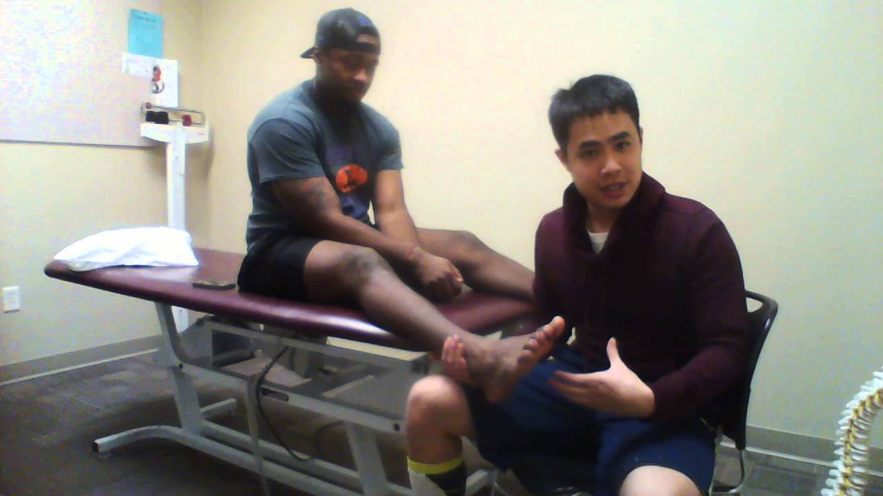 Valgus and Varus Stress Test of the Ankle - YouTube