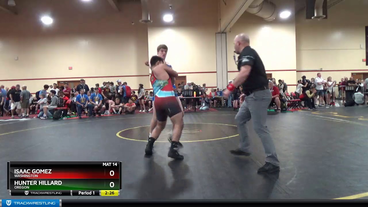 JUNIOR 195 Isaac Gomez Washington Vs Hunter Hillard Oregon - YouTube