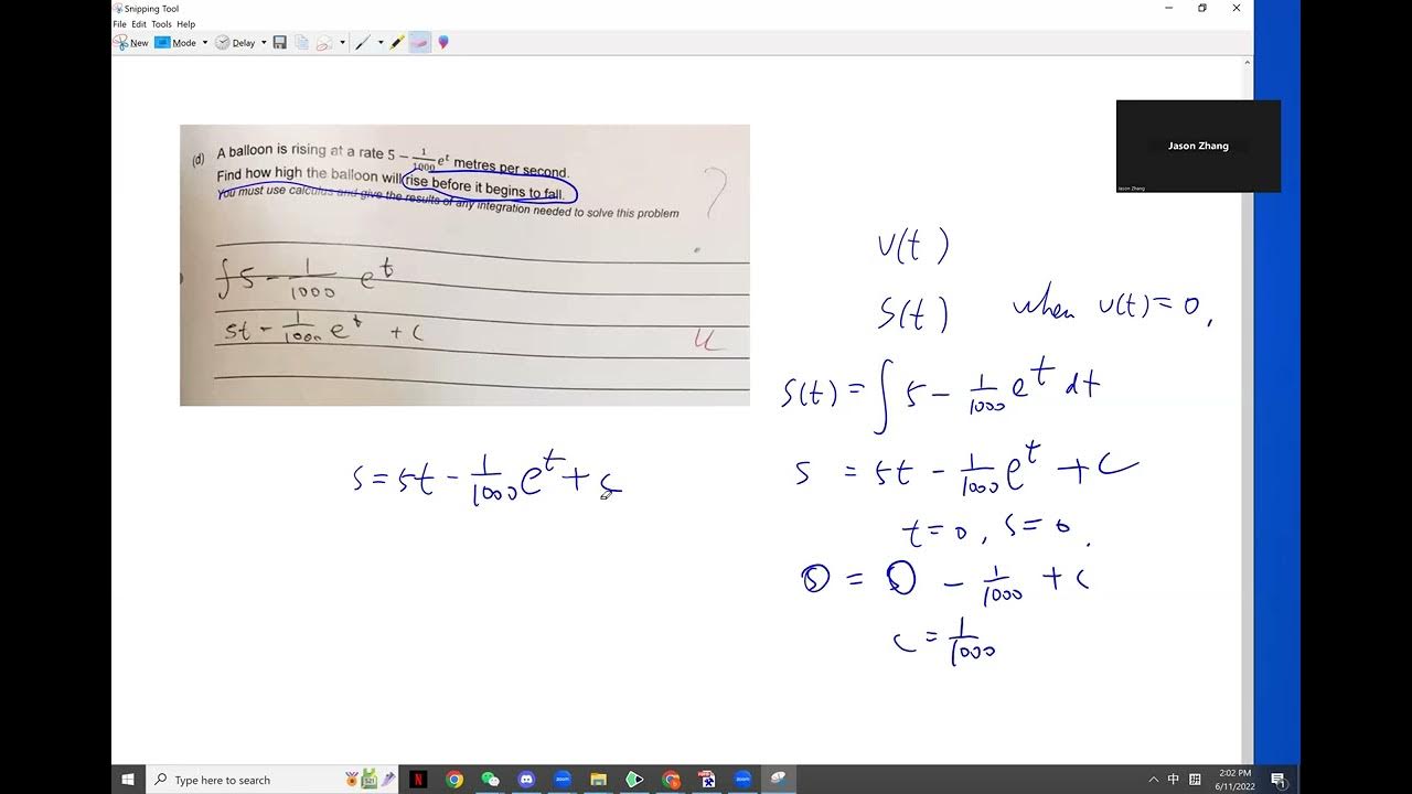 Sun 2 6 nov 2022 1 velocity displacement integration exp log NCEA L3 sun-2-6-nov-2022-1-velocity-displacement-integration-exp-log-ncea-l3