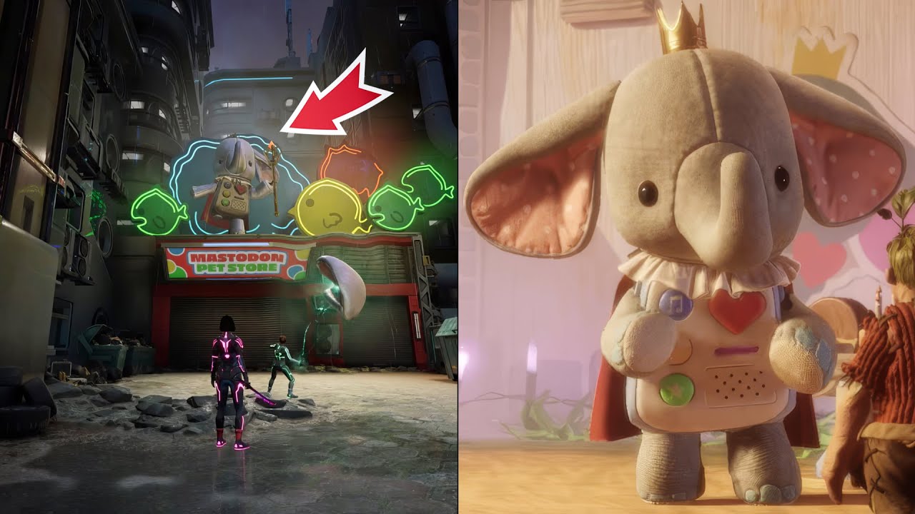 Split Fiction - Elephant from It Takes Two Easter Egg - YouTube