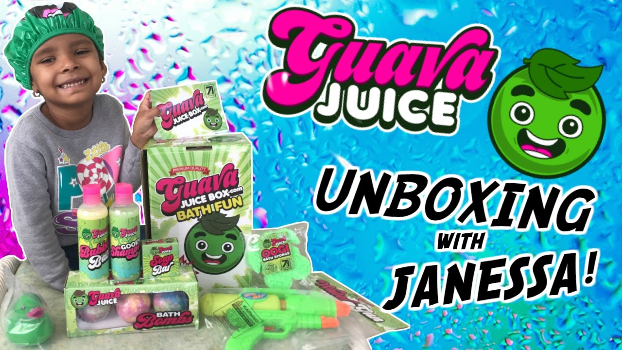 Guava Juice Box Bath Fun Unboxing - YouTube