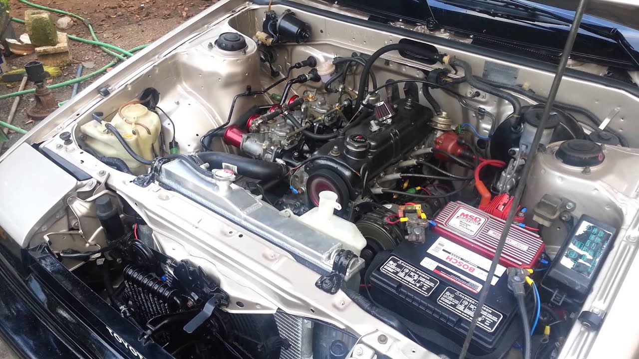 4ac toyota corolla weber 45 - YouTube