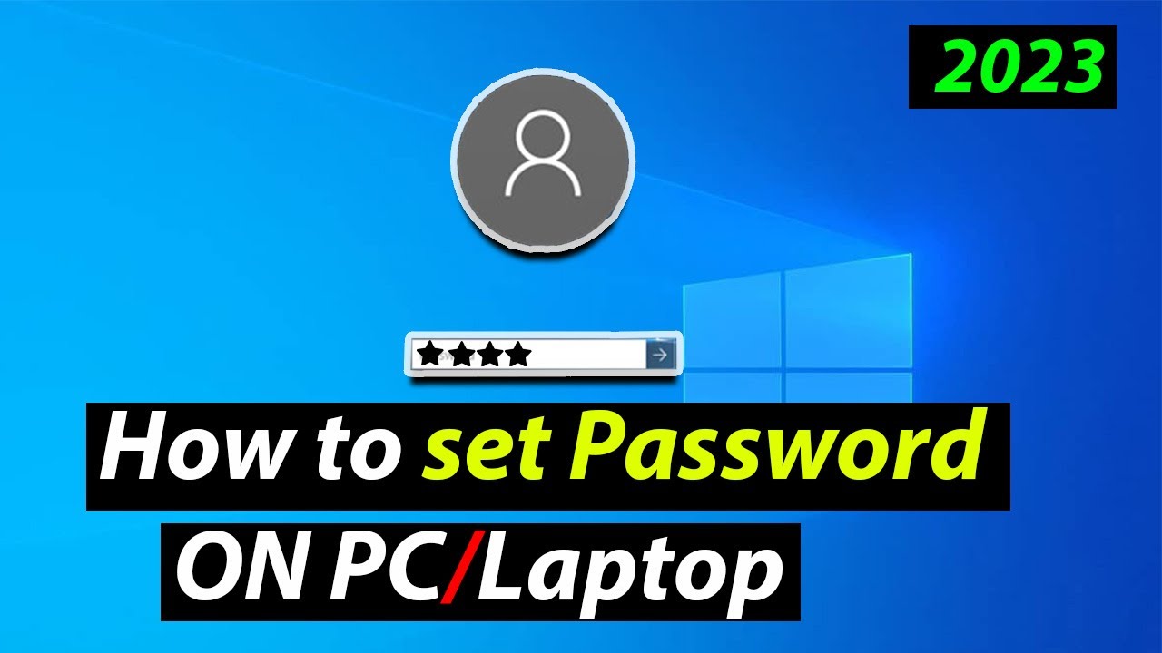How to set password on pc/laptop (How to put Password on PC/Laptop ...