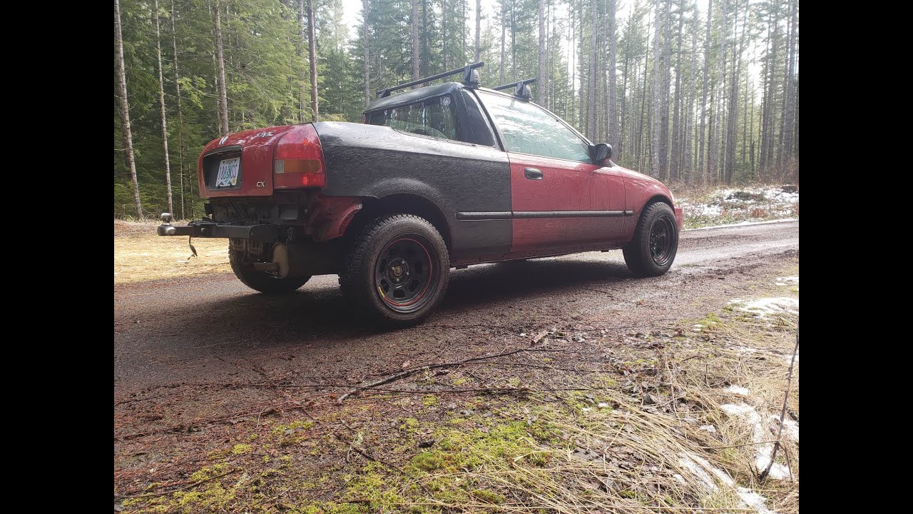 Honda Ute gets new shoes! - YouTube
