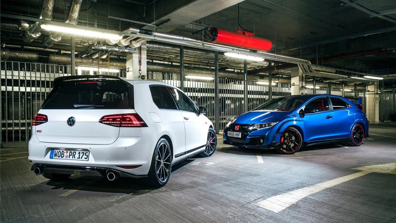 Volkswagen Golf GTI Clubsport vs Honda Civic Type R - YouTube