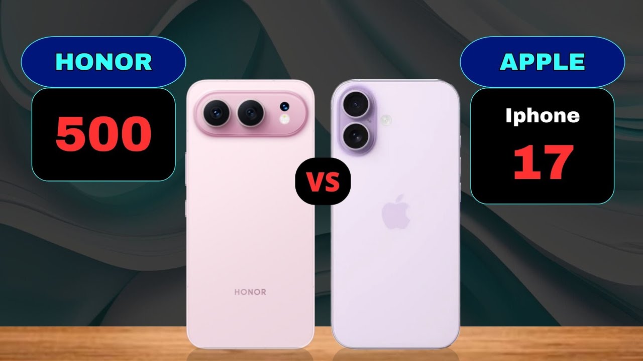Honor 500 vs Iphone 17 Specs Comparison - YouTube