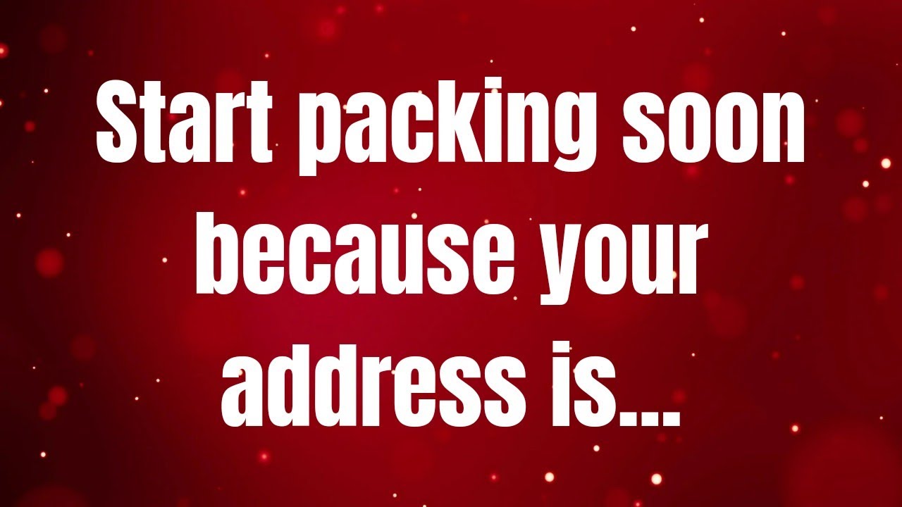 Start packing soon because your address is... #jesusmessage # ...